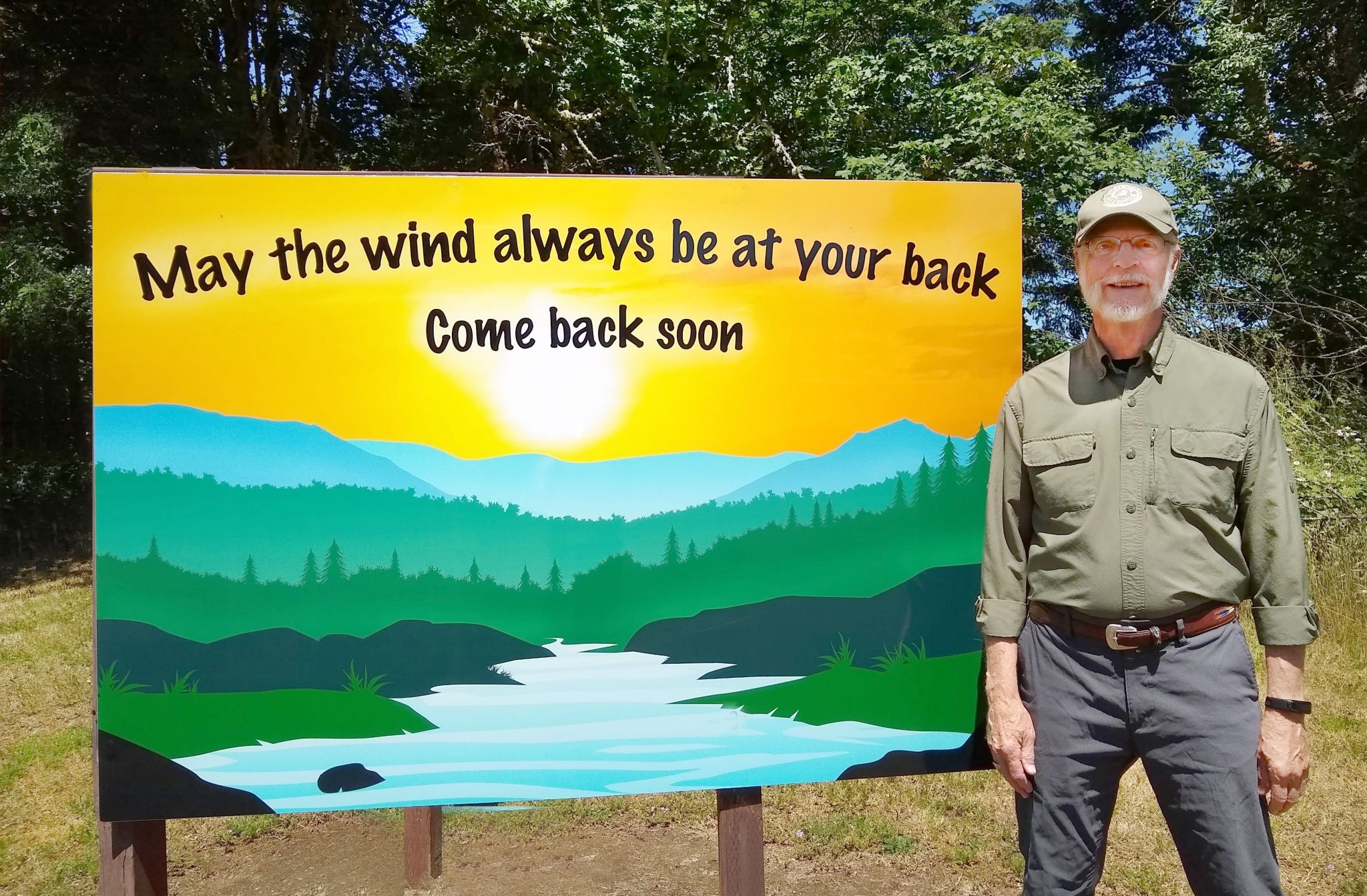 Park’s New Exit Sign is a Big Hit | Timber Valley SKP Park of Oregon, Inc